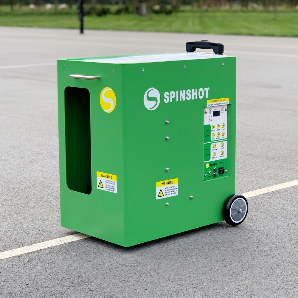 Spinshot Plus Tennis Ball Machine - Spinshot Sports UK